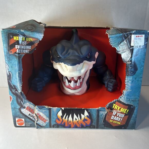 Mattel | Toys | Vintage Street Sharks Hand Shark Ripster Action Figure ...